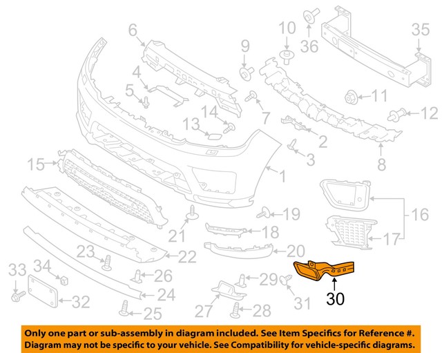 Genuine Land Rover RH Brake Caliper Cooling Duct Lr098595 2018 Range ...