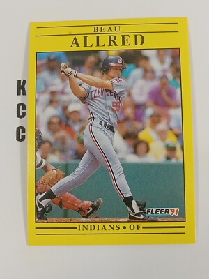 1991 Fleer MLB Baseball Cleveland Indians #358 Beau Allred | eBay