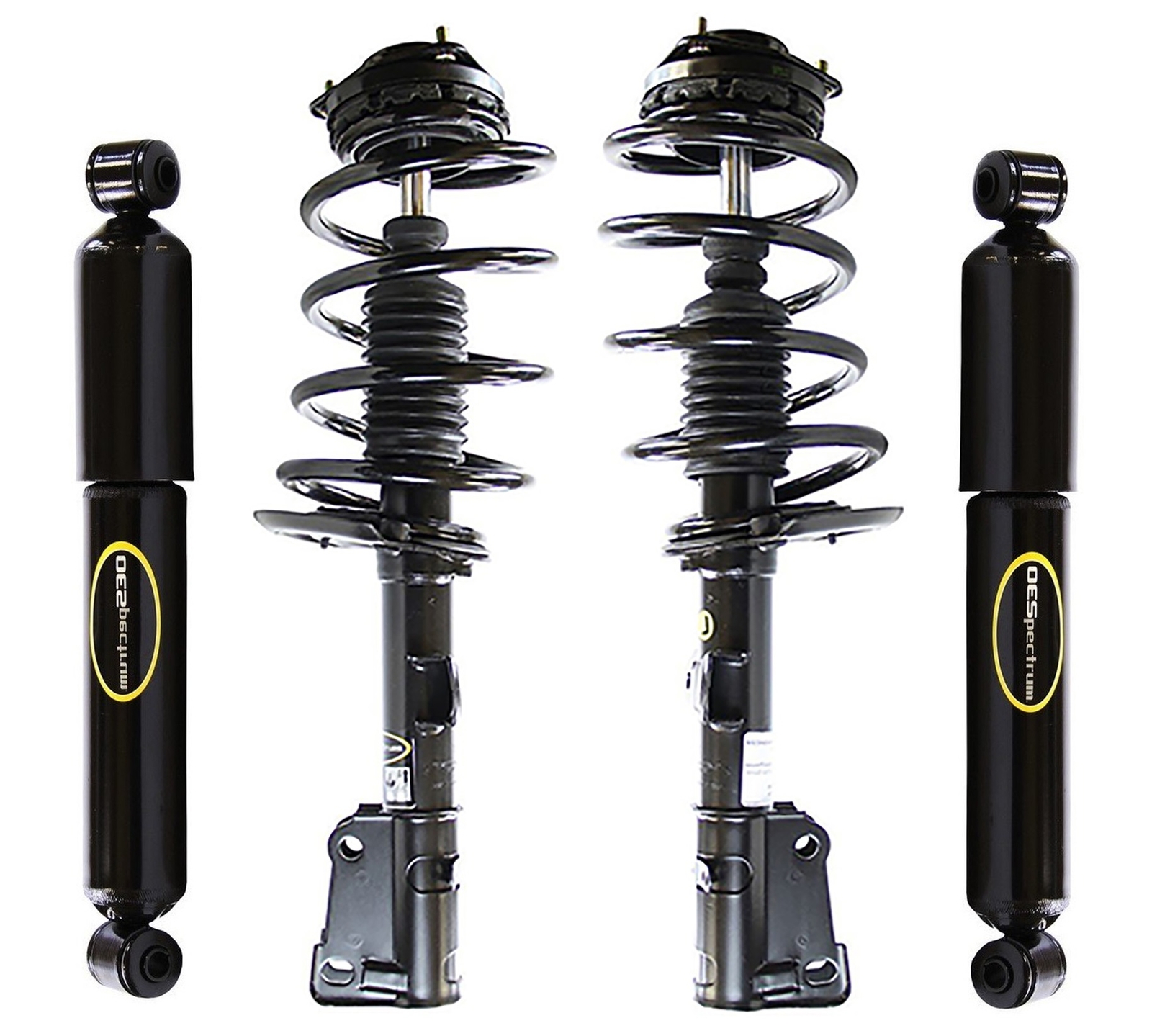 Monroe Front Strut Coil Springs & Rear Shock Absorbers Kit For Dodge ...