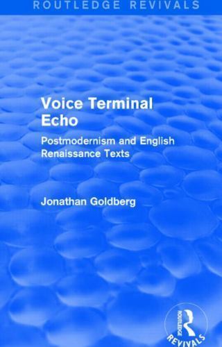 Voice Terminal Echo (Routledge Revivals) : Postmodernism and English ...