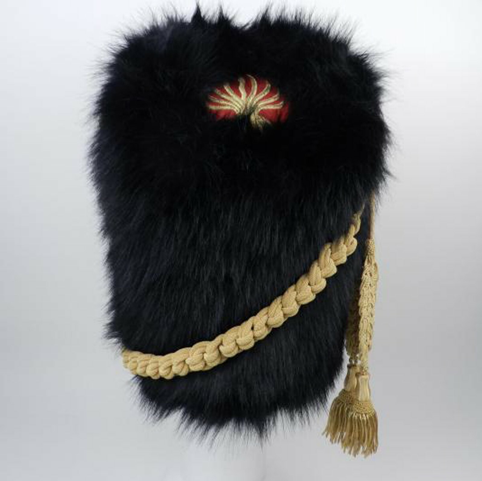 French Shako Hat Bearskin Hat For Infantry Of Guard OFFICER ARTIFICIAL ...