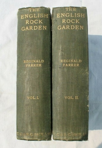 The English Rock-Garden Vol I & 2 Reginald Farrer 1928 4th impression ...