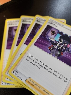 Pokemon Cards 4x Allister 146/185 Playset Vivid Voltage NM/M p17 | eBay