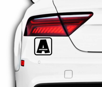 Auto Aufkleber Führerschein Anfänger Fahranfänger Spruch Sticker ...
