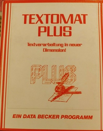 Textomat Plus (Data Becker) Commodore C64 (Diskette + Manual) DEFEKT f Sammler | eBay.de