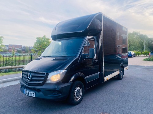 MERCEDES SPRINTER 2016 316 BLUETEC MWB HIGH ROOF LUTON LOW LOADER VAN ...