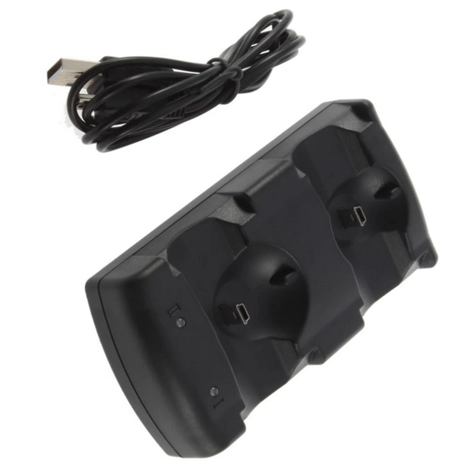 2 In 1 Dual Charging Station Charger Dock For PS3/PS3 Move Controller ...