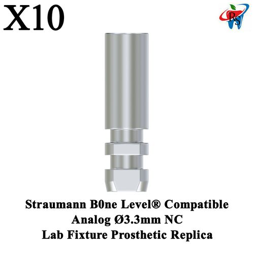 10x Straumann B0ne Level® Compatible Analog Ø3.3mm NC Lab Fixture ...
