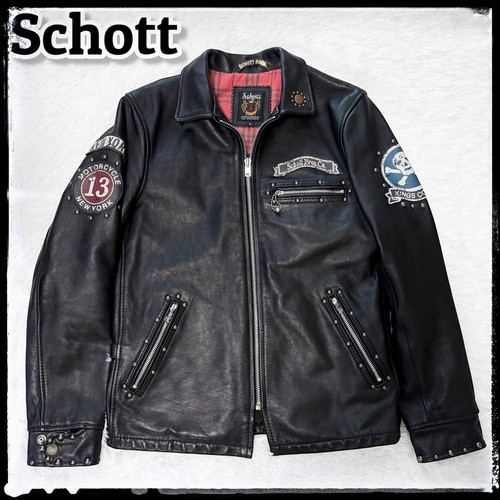 Schott Classic Tracker Leather Jacket Paint Patch | eBay