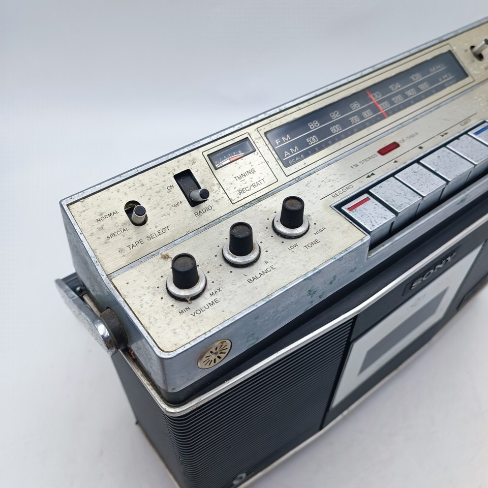 Sony CF-550A Vintage FM Stereo AM Radio Cassette Recorder Auto Shut Off ...
