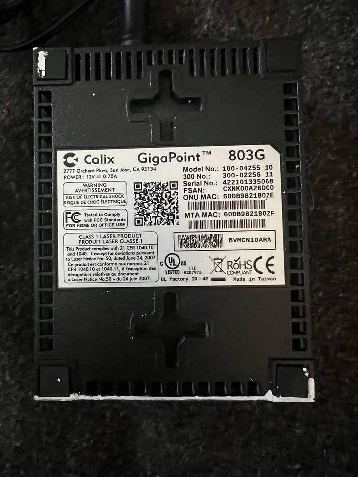 Calix Gigapoint 803G Fiber Optical Network Terminal Switch Module | eBay
