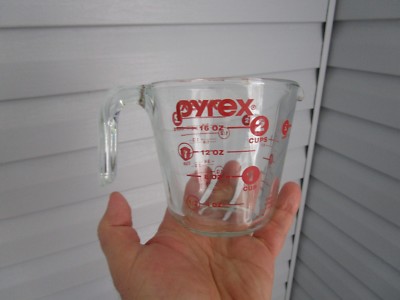 Pyrex 2 Cup Measuring Cup (w) Red lettering and Open Handle~#23~RARE ...