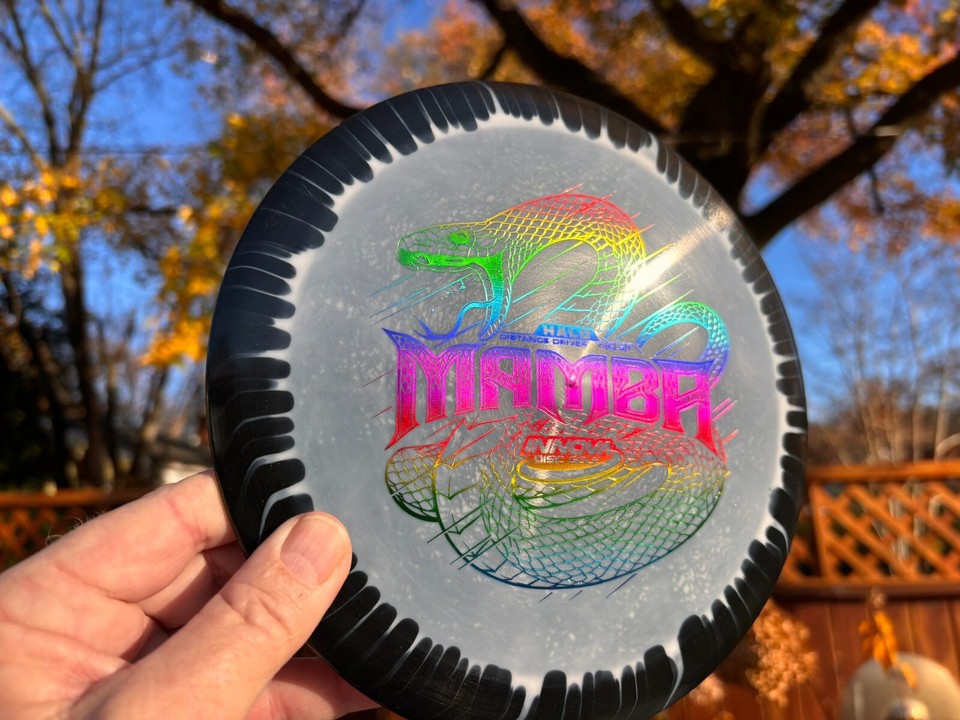 Halo Rainbow Swirls Disc Golf Innova Star Mamba 154G New Black #3487 | eBay