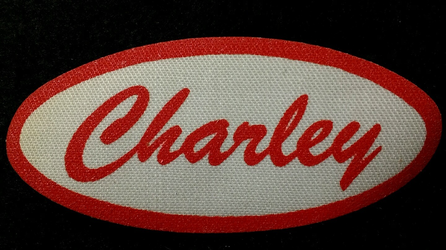 Charley Vintage 1960s Cursive Name Patch Uniform Shir… - Gem