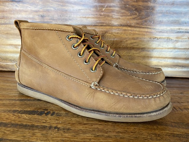 LL Bean Signature Handsewn Jackman Ranger MOC Ankle Lace up BOOTS Sz ...