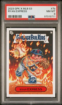 2023 TOPPS GARBAGE PAIL KIDS X MLB #7b RYAN EXPRESS SERIES 3 PSA 8 NM ...