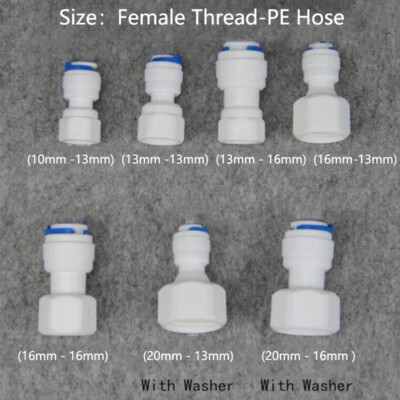 13mm/16mm Hose Straight Female Thread Water Filters Purifier RO System ...