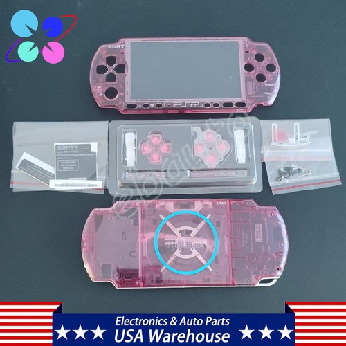 For PSP 3000 Replacement Full Housing Shell Case Cover with Buttons ...