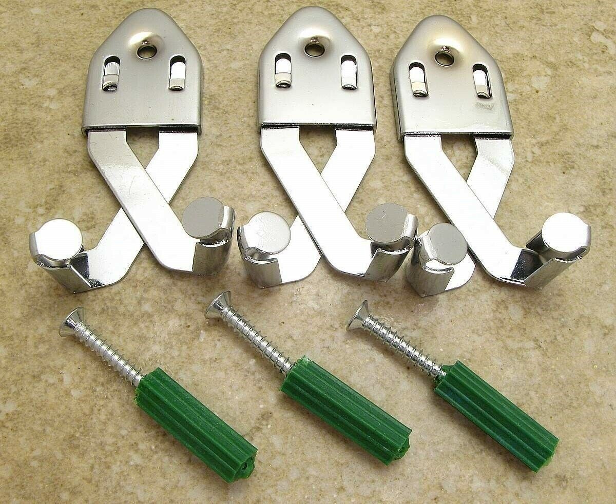 QTY 3 Universal Metal Sword Hanger Wall Display Swords Knives Machetes ...