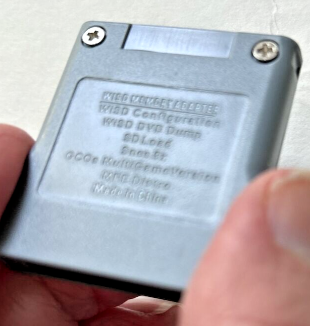 Nintendo GameCube SD Memory Card-Adapter-Reader-Converter-Wii-WiiSD-DVD ...