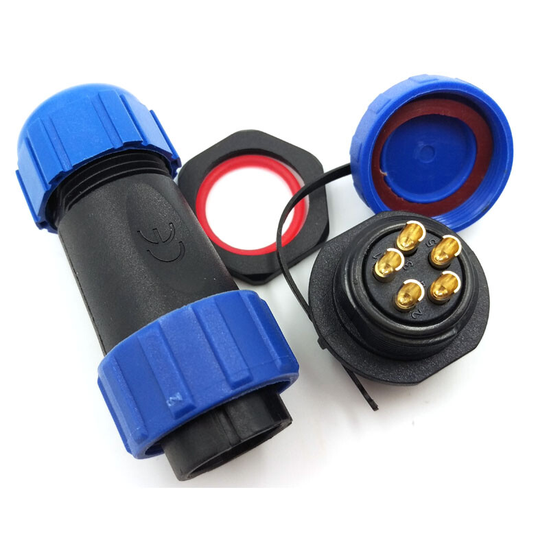 SP21 5 pin Electrical Wire Power Connector,Waterproof Connectors Plug ...
