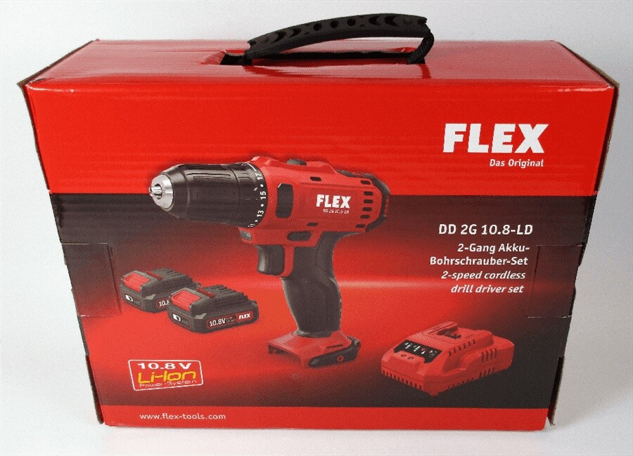 Flex Pila Heizjacke Tamaño L + 2-Gang Taladro de Batería DD 2G 10.8-LD ...