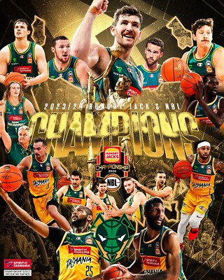 TASMANIA JACKJUMPERS BASKETBALL NBL CHAMPIONS TEAM PLAYER POSTER BIG ...