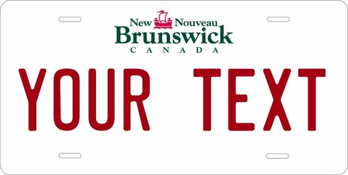 New Brunswick 1992 Personalized Custom License Plate Car Motorcycle ...