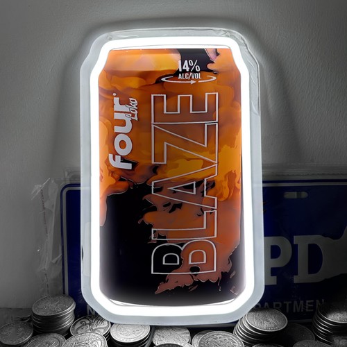 Four Loko Blaze Soda Can Neon Sign Light Cold Drink Shop Wall Decor 12 ...
