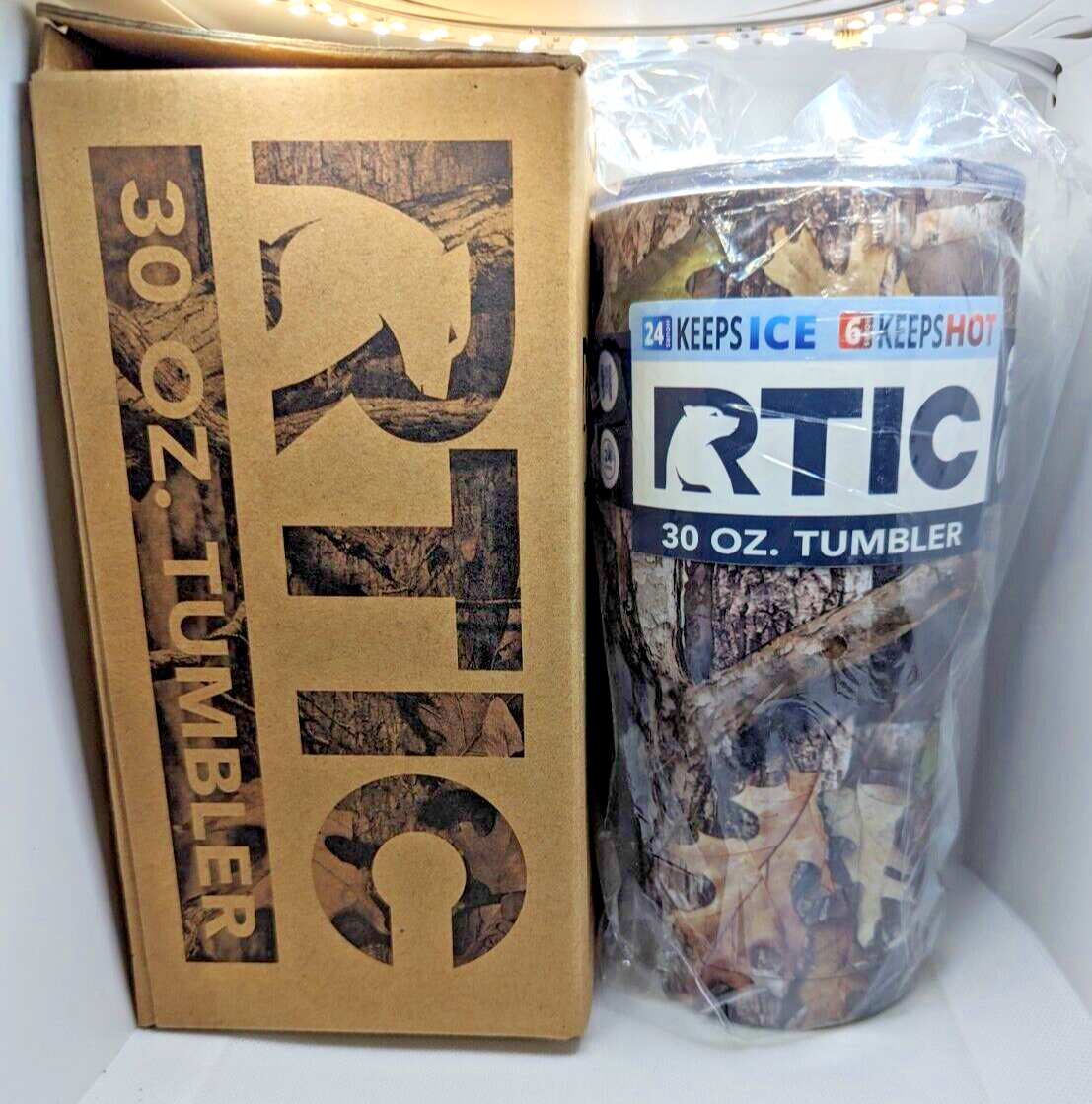 NEW in plastic! RTIC 30oz Tumbler Camo Stainless Steel. Discontinued ...