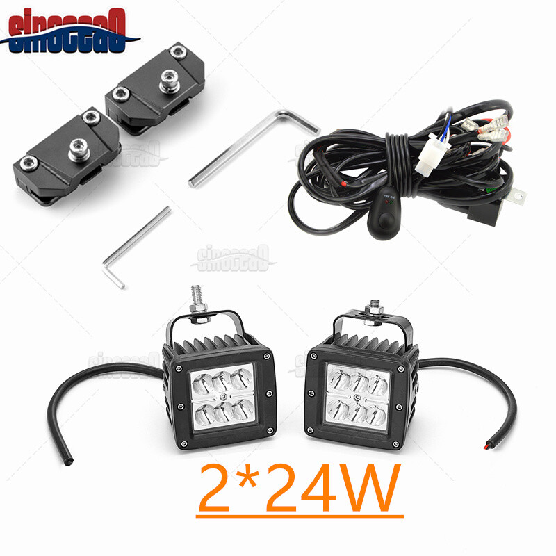 For Ford F-150 F-250 F-350 Hood Mount Bracket Clamp LED Pod Work Light ...