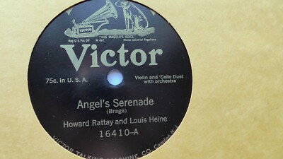 Howard Rattay 78rpm Single 10-inch Victor Records #16410 Angel's ...