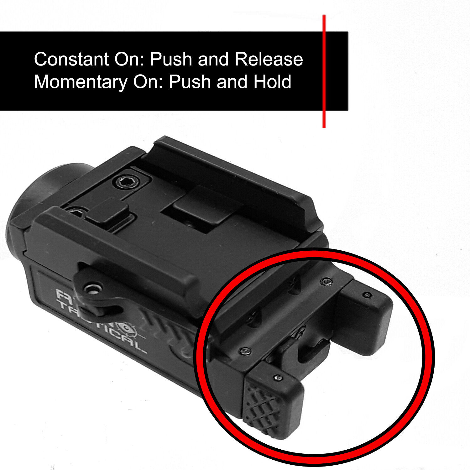 800 Lumen LED Gun Light, Rechargeable, Quick Detach Mount, Ayin Pistol ...