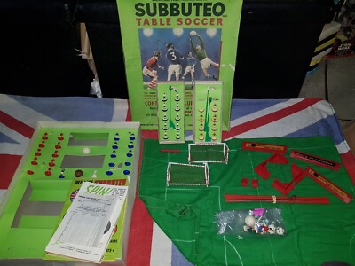 Vintage 1960s Subbuteo Table Soccer Set Continental Edition Plus Extras ...