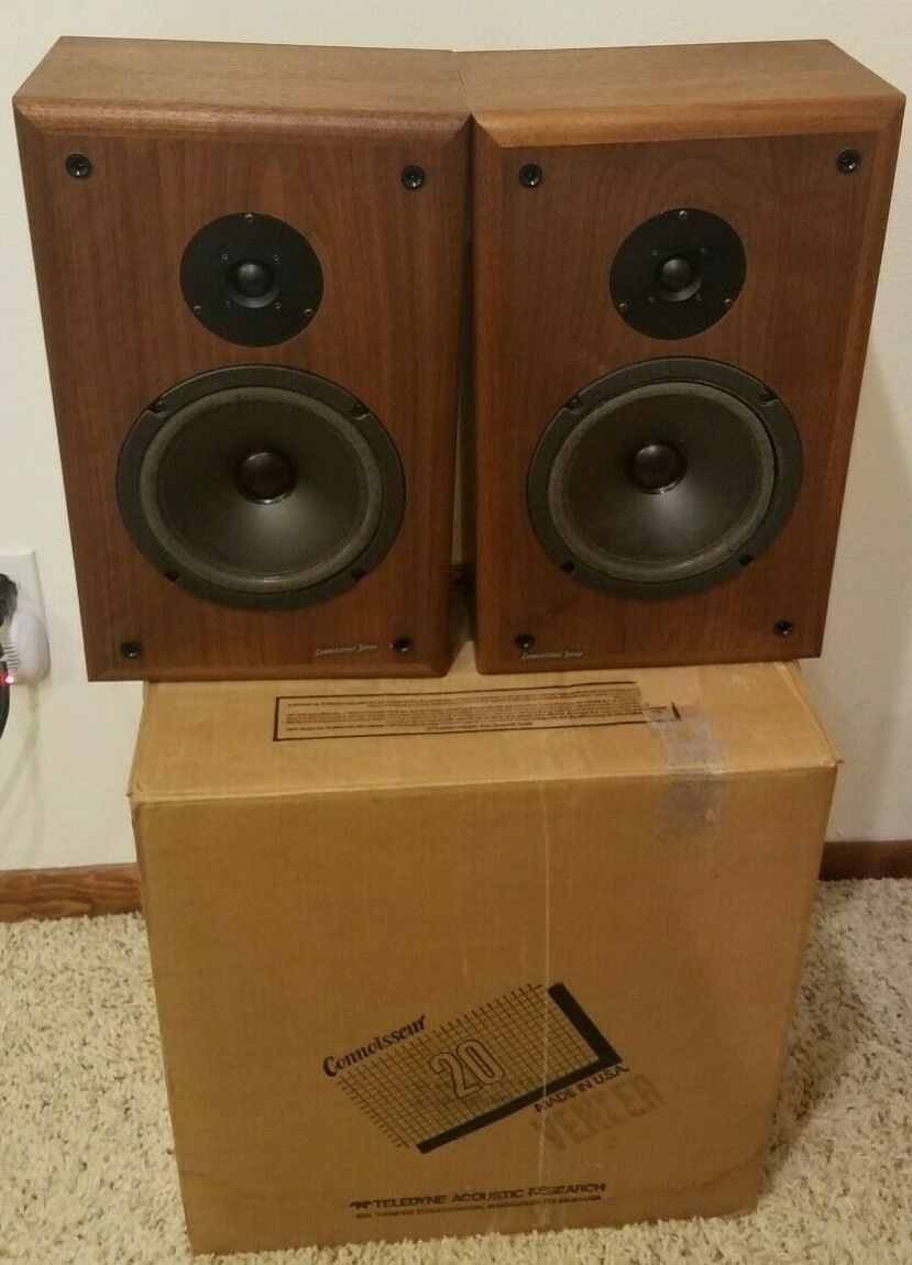 Acoustic Research Connoisseur 20 Speakers Vintage w/Orig Box Acoustic Research Connoisseur 20 Speakers Vintage w/Orig Box