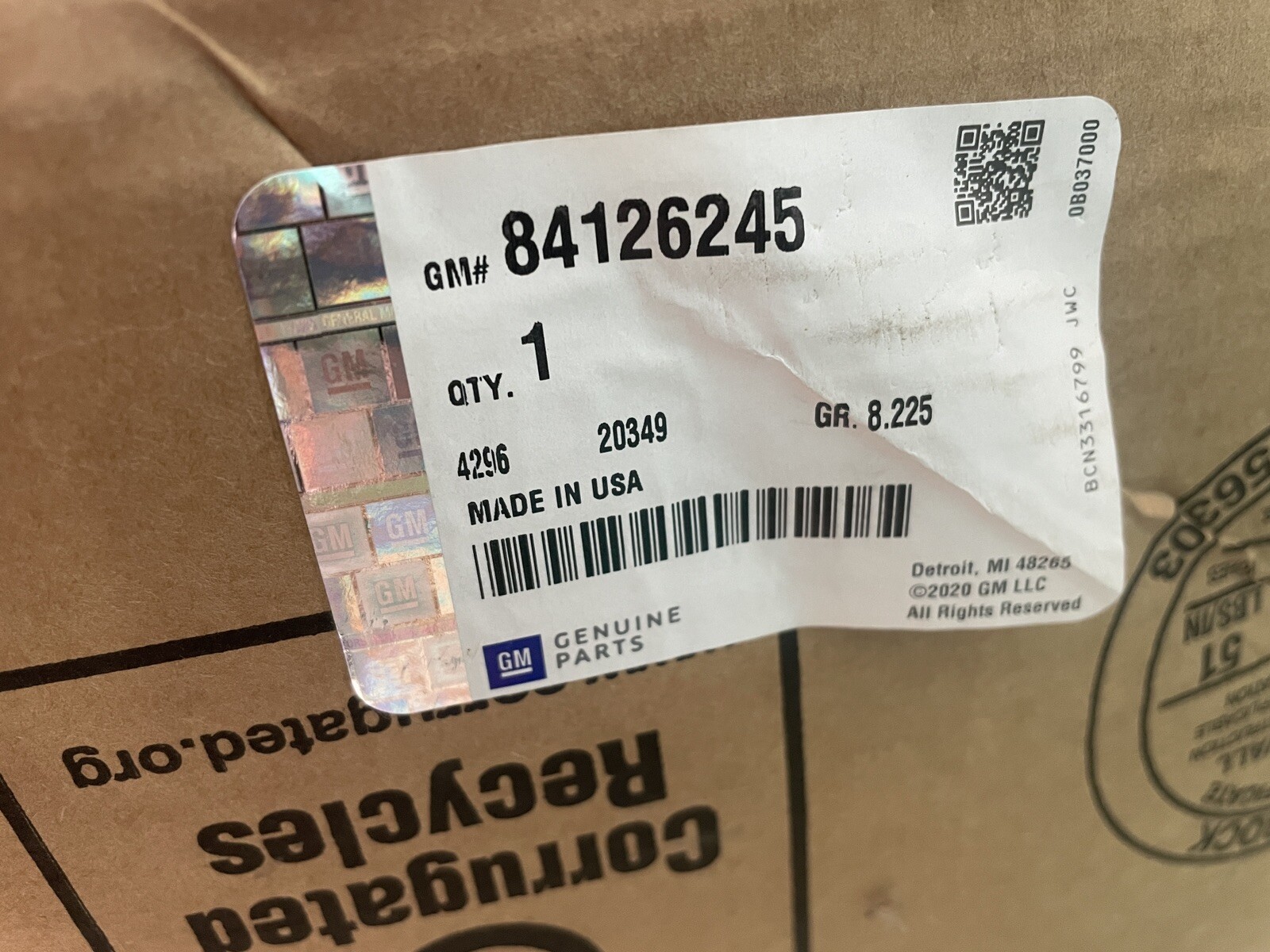 19-23 SILVERADO SIERRA 1500 RUNNING BOARD STEP BAR OEM BLACK 84126245 ...