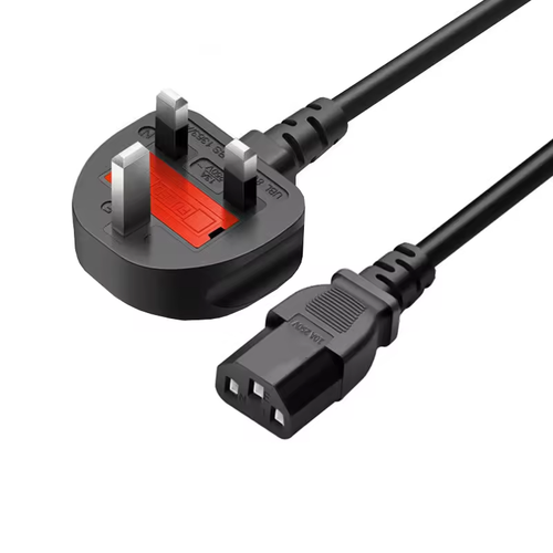 IEC C13 PSU Cable With UK 3 Pin Power Mains Plug Lead Kettle Cord 250V ...