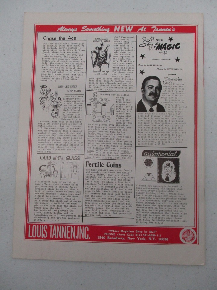 GENII THE CONJURORS MAGAZINE JUNE 1974 MARVYN & CAROL ROY MAGIC MR ...