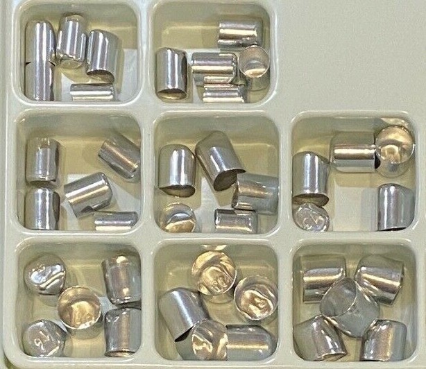 Dental Aluminum Shell Temporary Crowns Starter Kit - Asstd sizes #1-20 ...