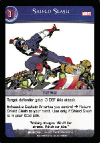 VS System: Shield Slash [Played] Marvel Universe TCG CCG Classic Marvel ...