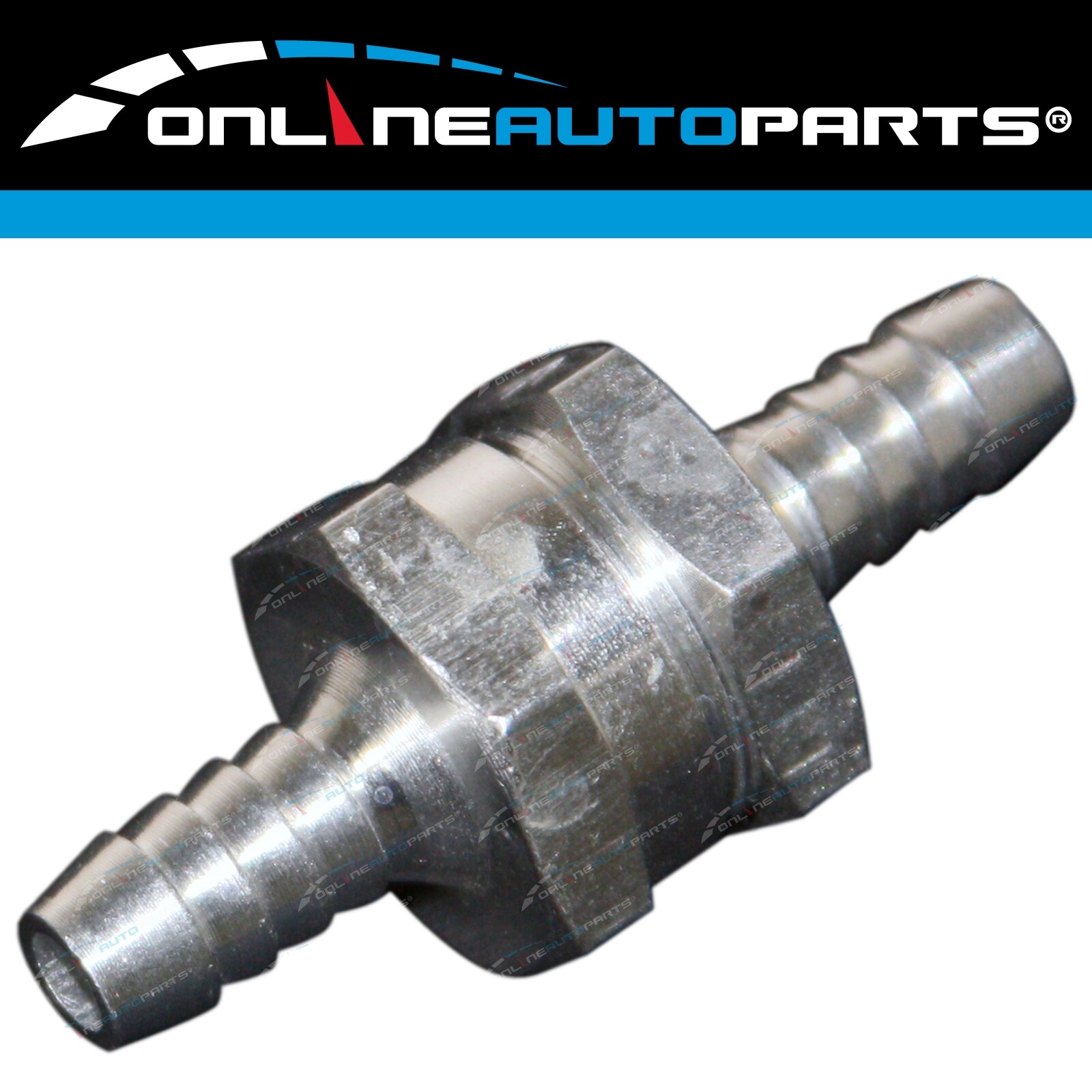 Aluminium 6mm 1/4" One Way Non Return Fuel Line Check Valve Petrol ...