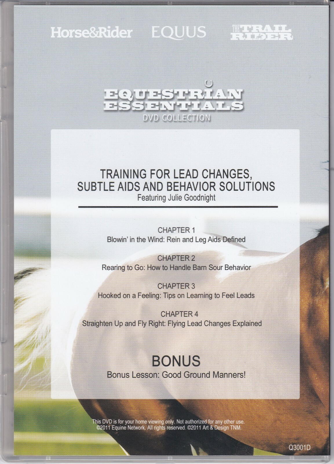 Equestrian Essentials: Training For Lead Changes (Horse DVD, 2011) | eBay
