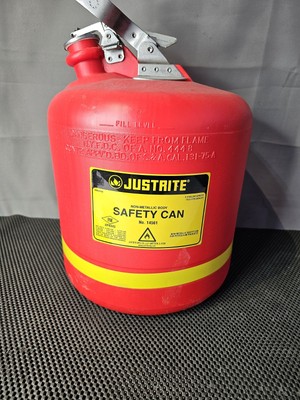 JustRite Non-Metallic Body SAFETY CAN 19L No. 14561 Petrol Container ...