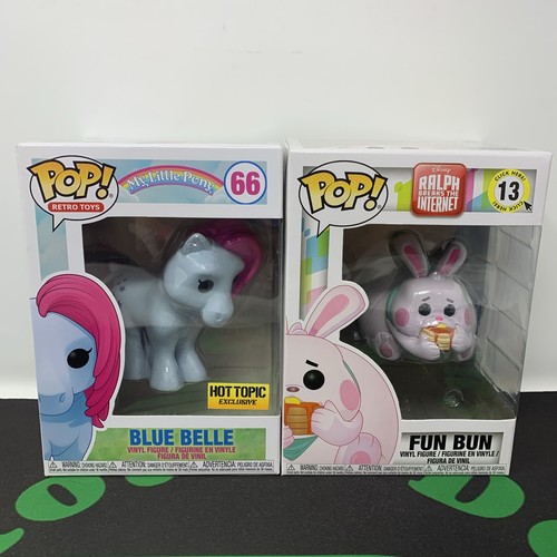 Funko Pop Lot Retro Toys My Little Pony Blue Belle Wreck It Ralph Fun ...