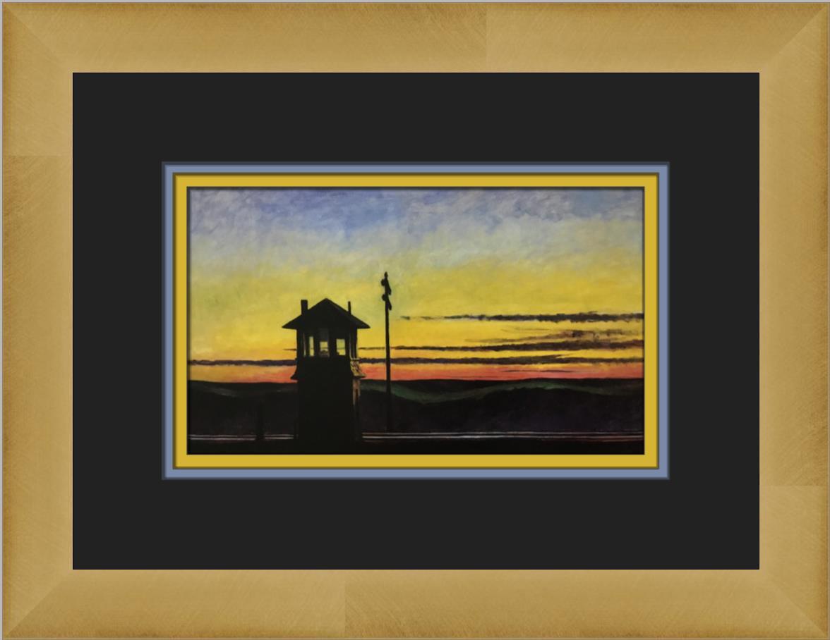 Edward Hopper Railroad Sunset