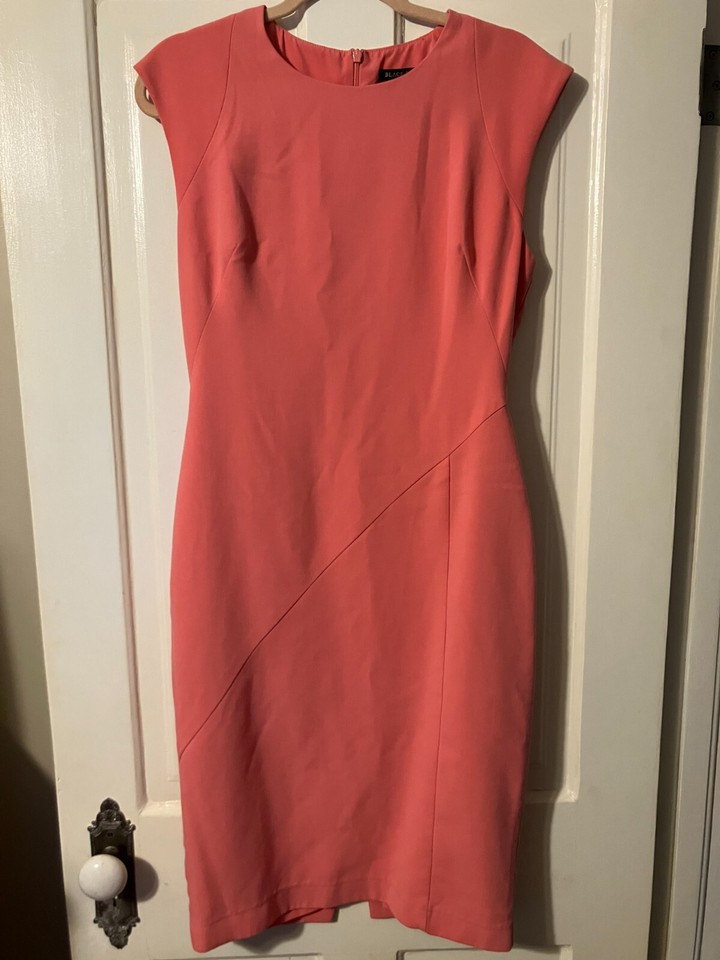 Black Halo Rent the Runway Samoa Pink Sheath Midi Dress Womens Size 8 ...
