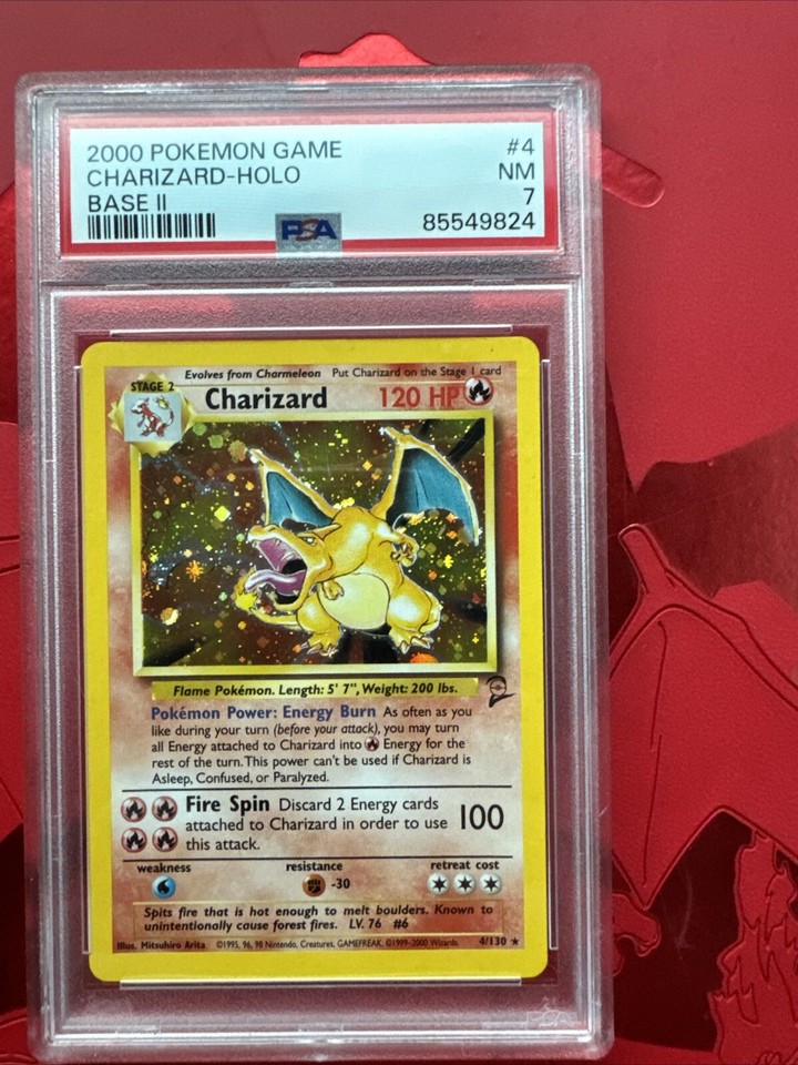 2nd Addition Psa 7 Pokémon TCG Charizard Holo Card | eBay
