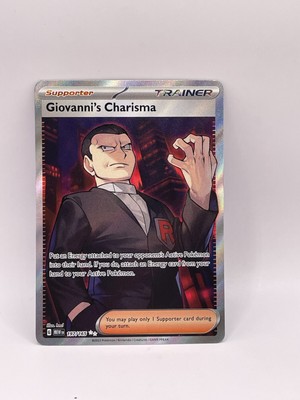 Giovanni's Charisma 197/165 Scarlet & Violet 151 Full Art Holo Pokemon ...