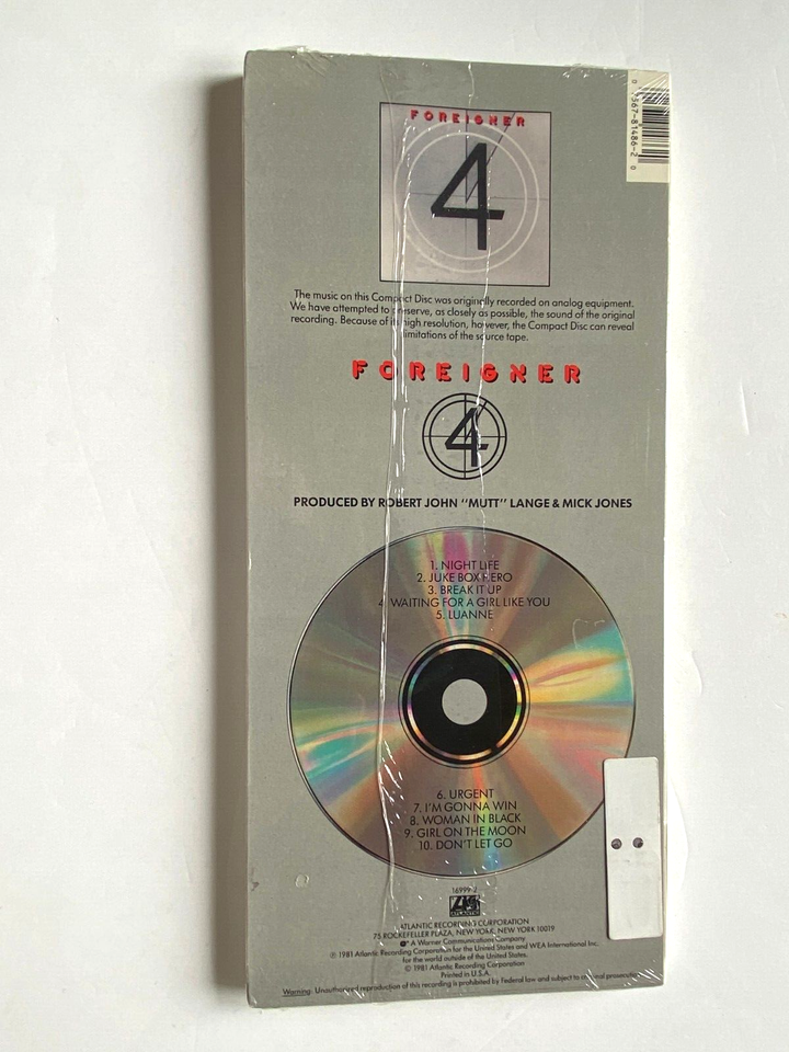 Foreigner 4 cd NEW LONGBOX (Lou Gramm.Def Leppard PROD.Thomas Dolby) 1ST PRESS. 75678148620| eBay
