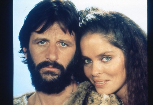 CAVEMAN 2x2 tranparency RINGO STARR/BARBARA BACH original studio slide ...